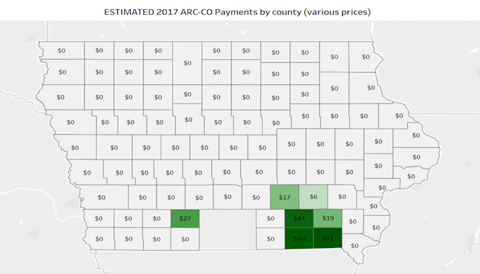 Estimated 2017 ARC-CO Payments Using NASS Yield Data