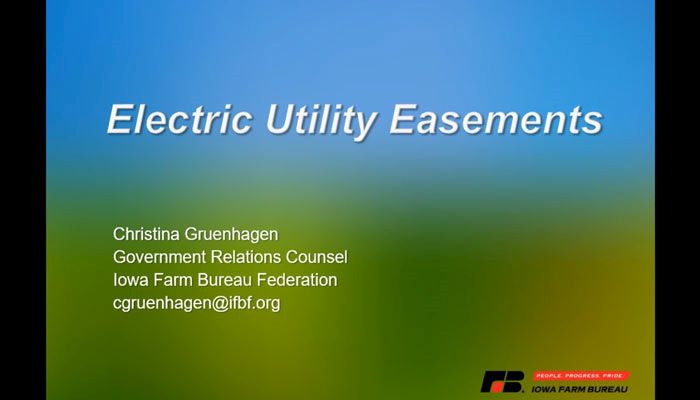 Policy Development Video: Electric Utility Easements